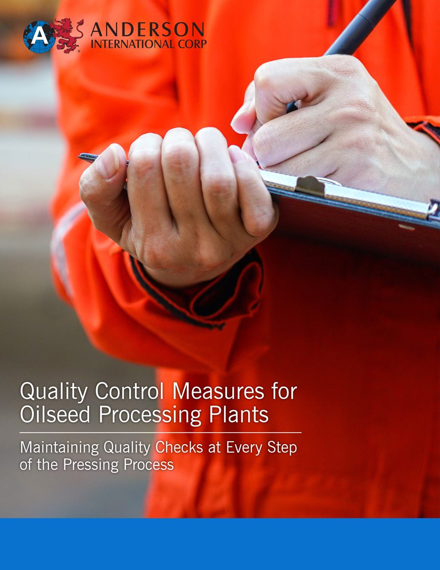 Quality Control Measures for Oilseed Processing Plants - Anderson ...
